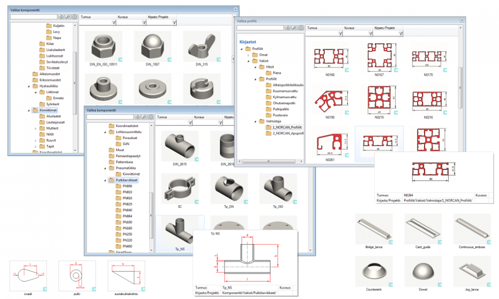 Vertex G4 Mekaniikkasuunnitteluohjelmisto - Ominaisuudet